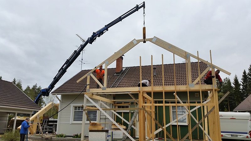 Roof truss lifter – MeramaTec Oy