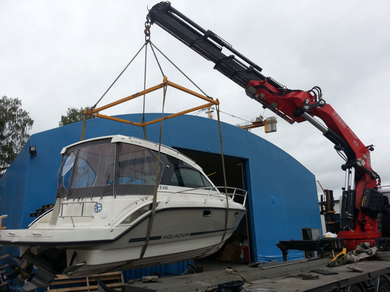 Boat lifting frame – MeramaTec Oy
